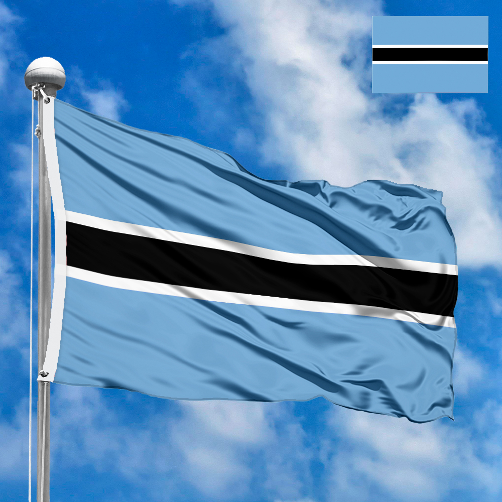 Flag of Botswana • photo • description 🏁 FlagsSite.com