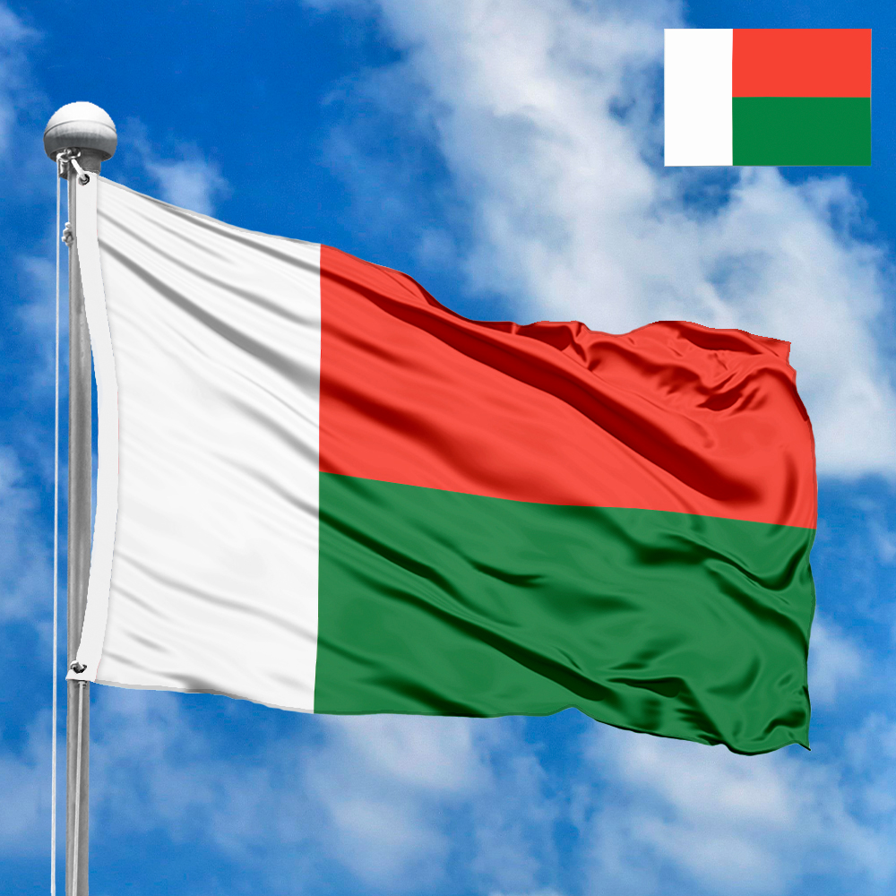Drapeau de Madagascar • photo • description 🏁 FlagsSite.com