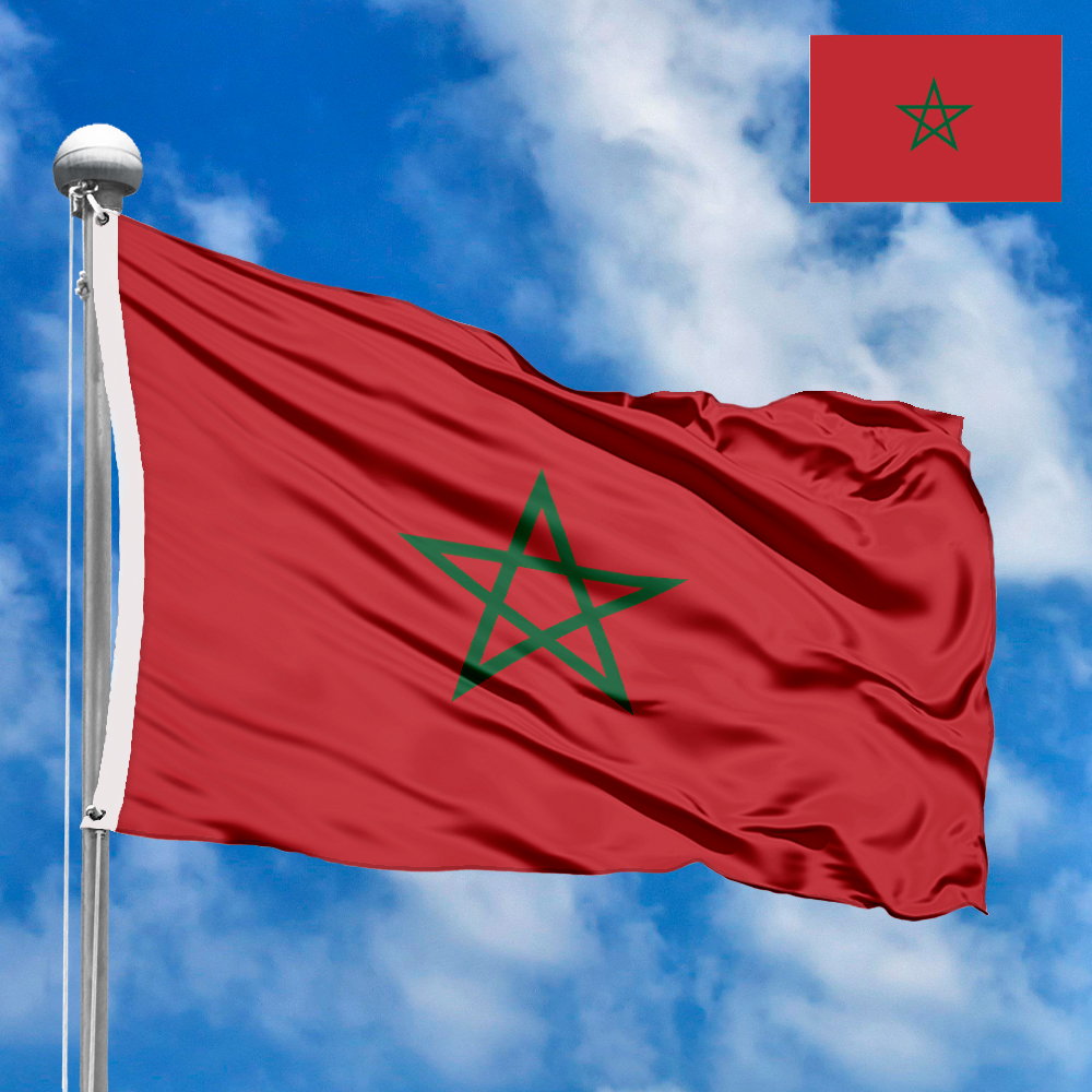 Drapeau du Maroc • photo • description 🏁 FlagsSite.com