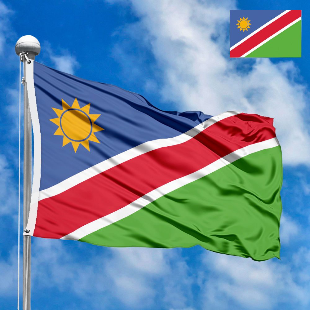 Flag of Namibia • photo • description 🏁 FlagsSite.com