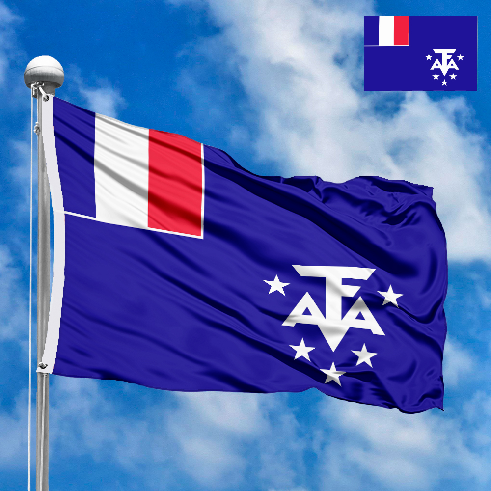 Flag of the French Southern and Antarctic Territories • photo ...