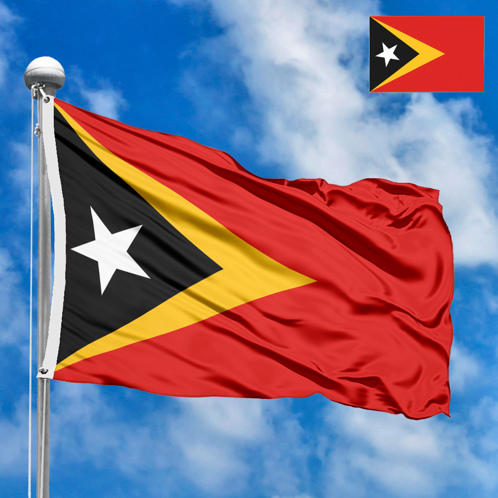 Flag of East Timor • photo • description 🏁 FlagsSite.com