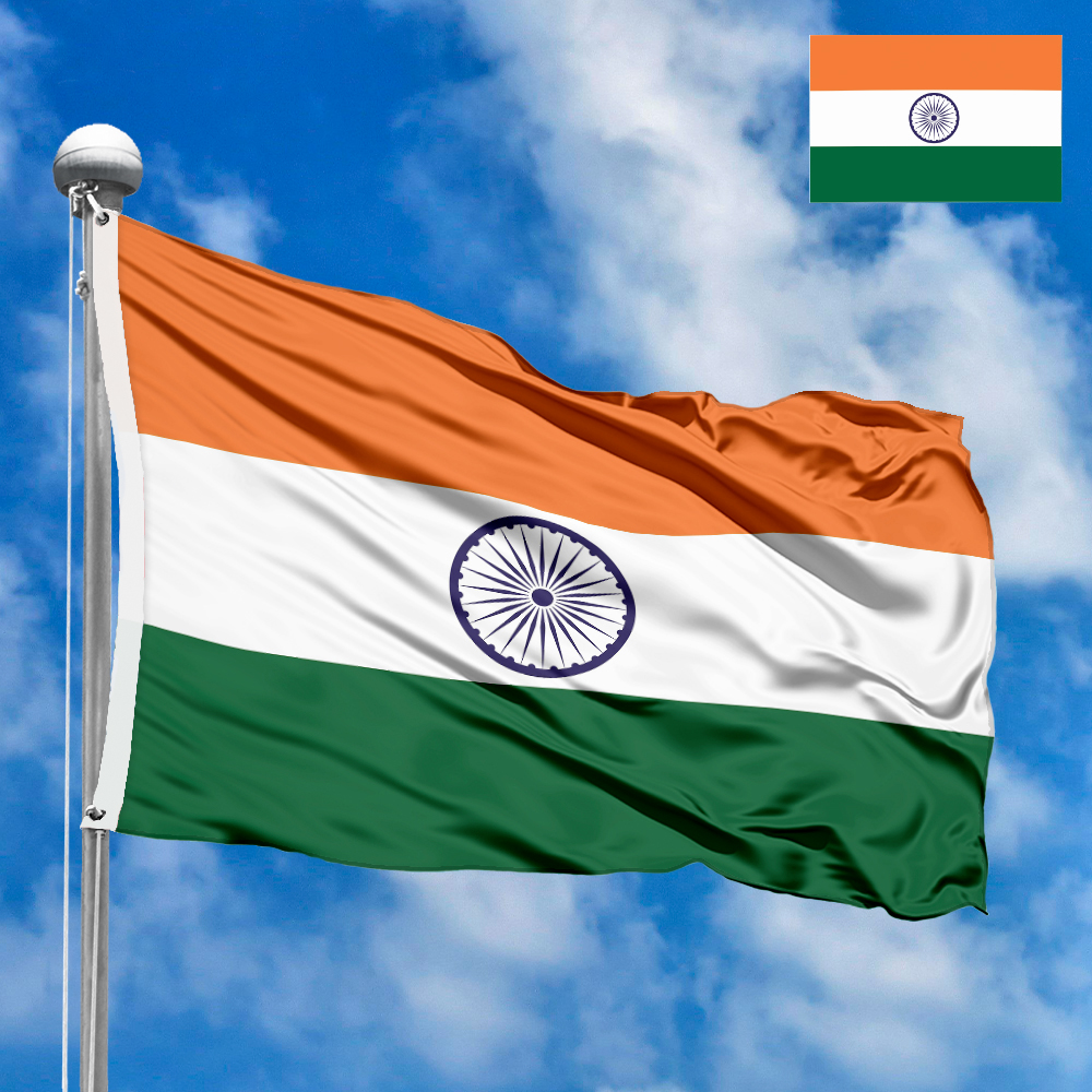 Flag of India • photo • description 🏁 FlagsSite.com