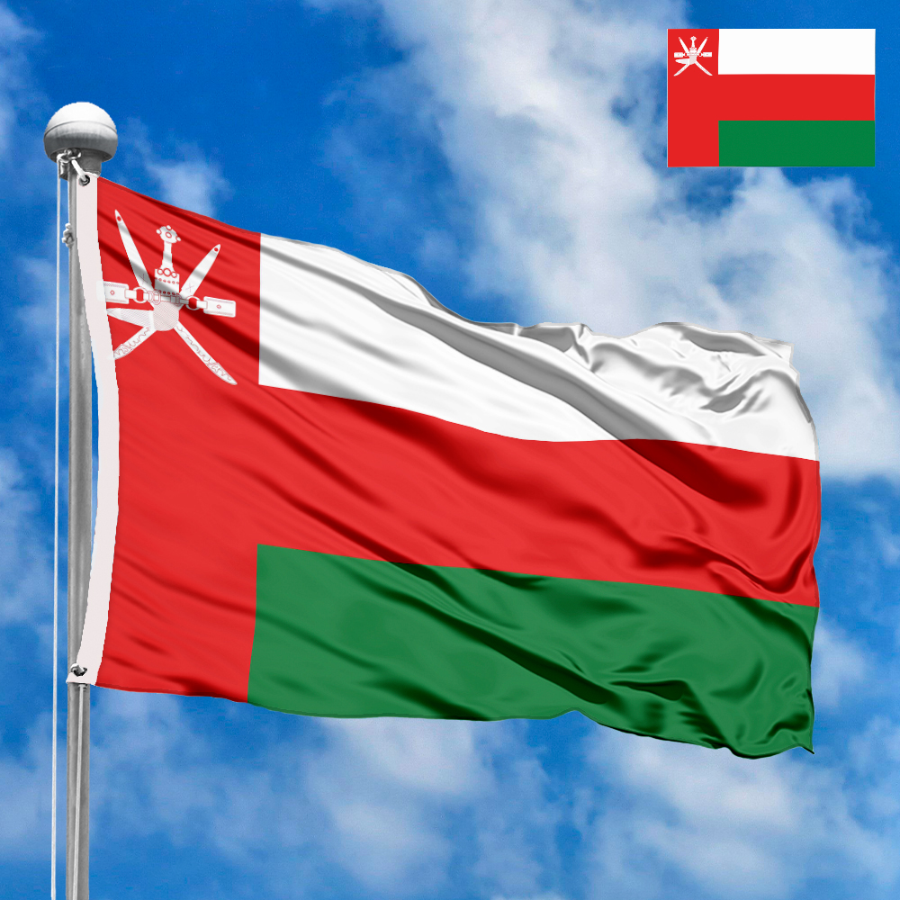 Flagge des Oman • foto • beschreibung 🏁 FlagsSite.com