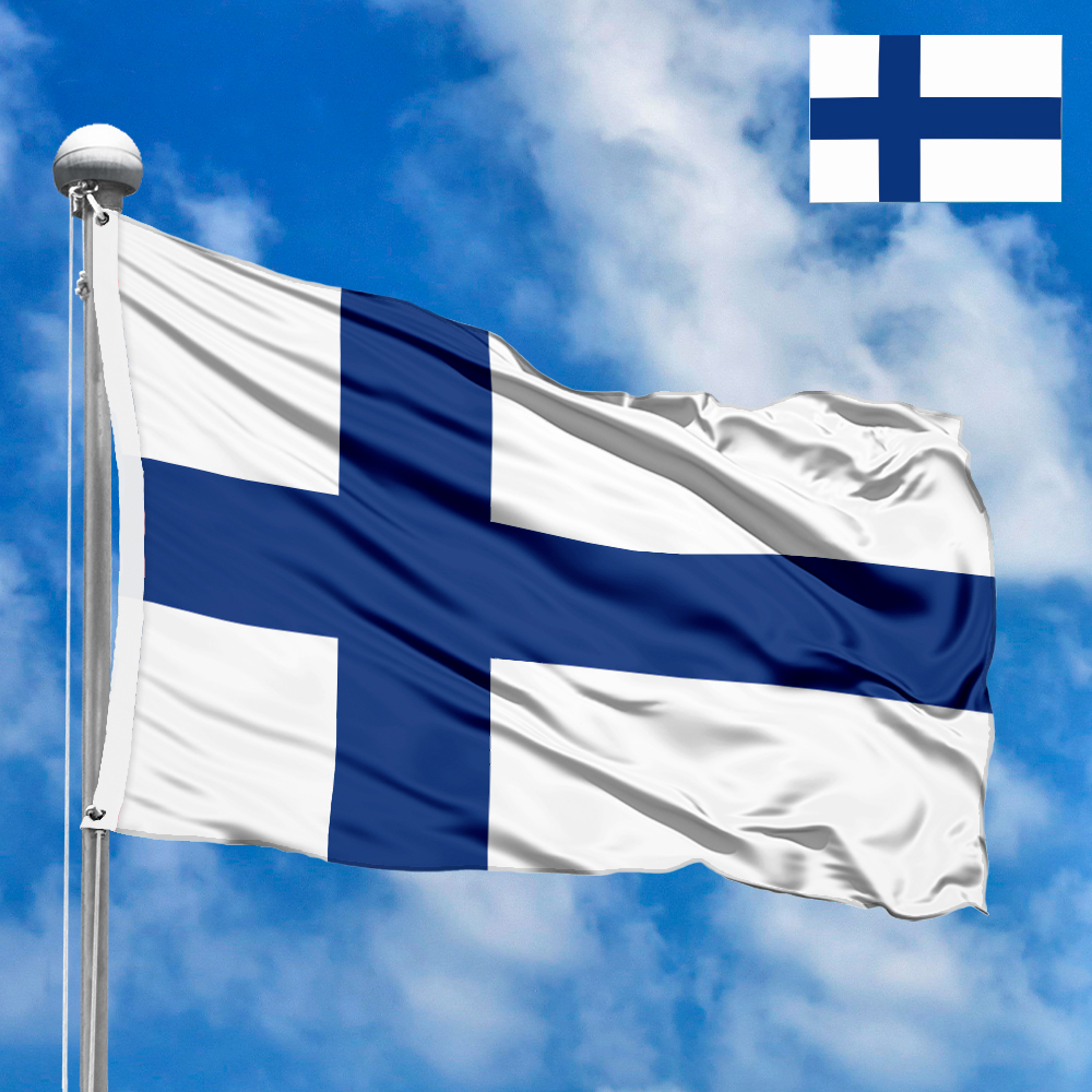 Flag of Finland • photo • description 🏁 FlagsSite.com