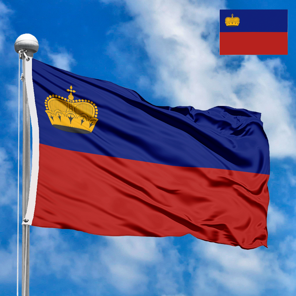 Flag of Liechtenstein • photo • description 🏁 FlagsSite.com
