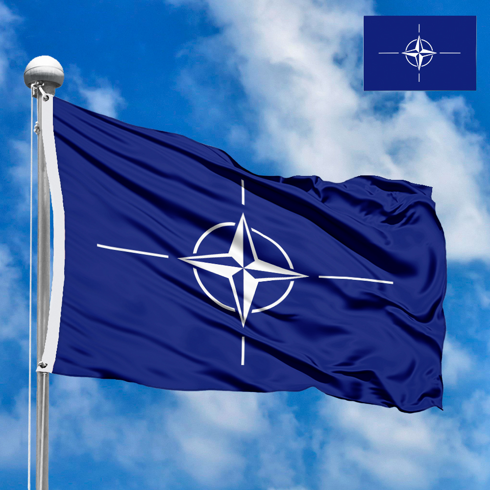 NATO flag • photo • description 🏁 FlagsSite.com