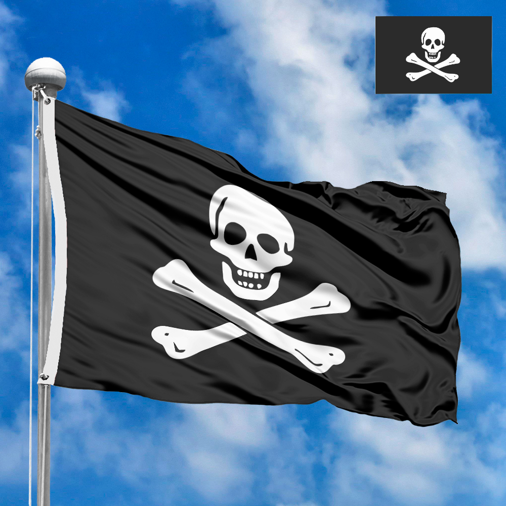 Edward England's Pirate Flag • photo • description 🏁 FlagsSite.com