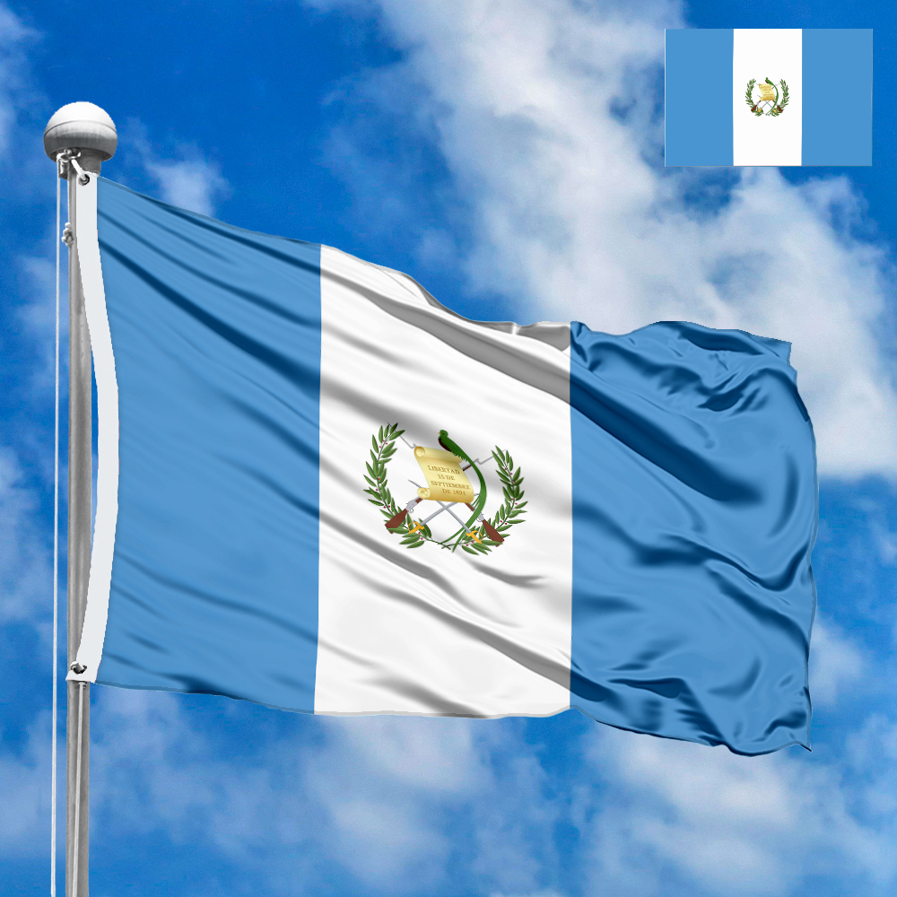 Flagge von Guatemala • foto • beschreibung 🏁 FlagsSite.com
