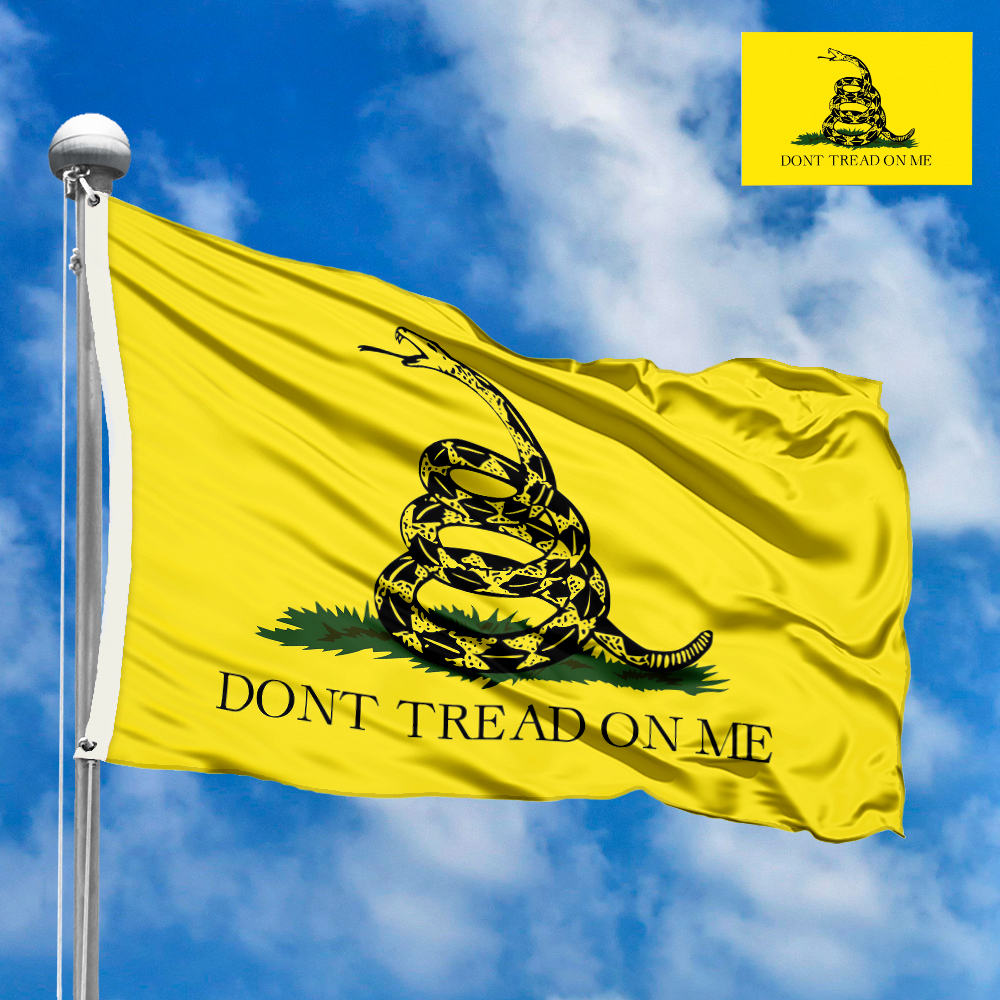 Gadsden Flag Don't tread on me • photo • description 🏁 FlagsSite.com